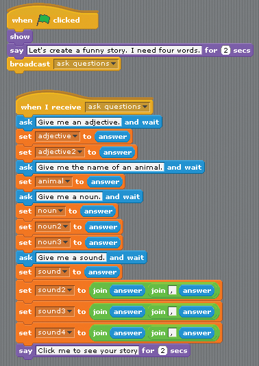 Scratch Programming Mad Libs With Scratch Raspberry Pi Geek