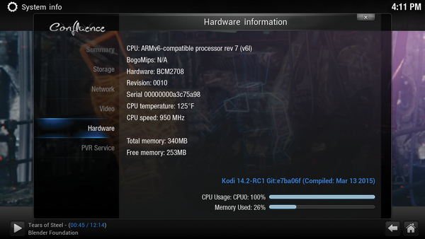 Overclocking OpenELEC - Page: 1.2 - Seite 2 » Raspberry Pi Geek